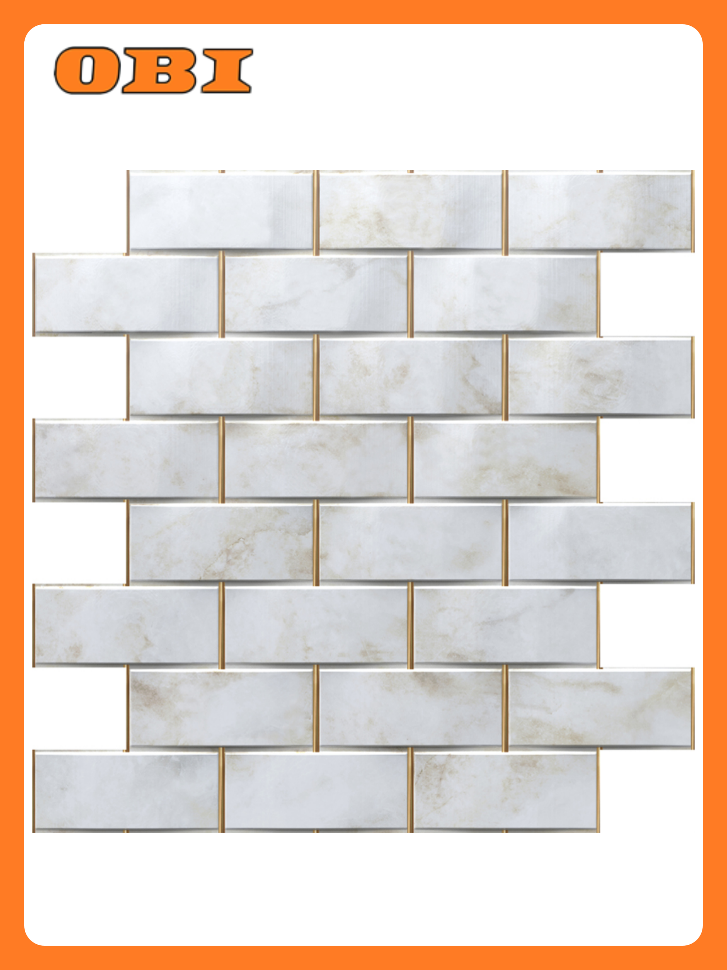 Панель ПВХ листовая 0,3мм самоклеящаяся серия «Эффект» мрамор «Латунь»