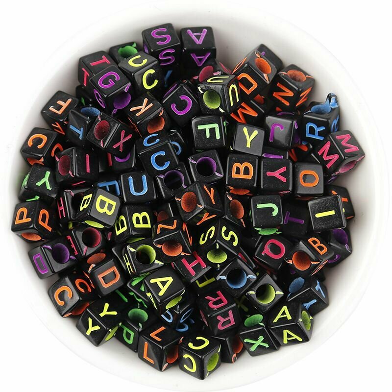 Ручная работа из бисера с английскими буквами, развивающая игрушка для детей младшего возраста