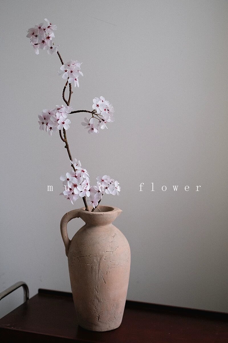 Искусственные цветы из грушевых цветков, имитированные цветочные композиции, цветы из персиковых и сливовых цветков,