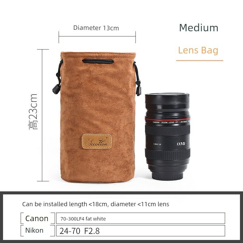 Антиударный чехол для объектива камеры в хаки цвете для Sony RX100M7, Canon M5A M6 A7M3 A7R4 R3 a9, Fuji XT30 XT20,