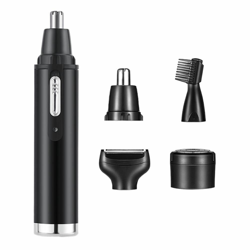 Триммер для носа 4в1 Беспроводной триммер для носа и ушей, бровей, бороды, интимных зон и окантовки