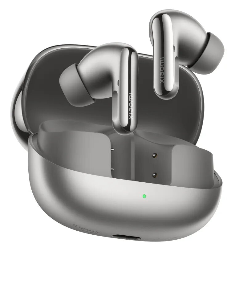 Xiaomi Buds 5 Pro BT беспроводные Bluetooth наушники, функция снижения шума и записи - серебро