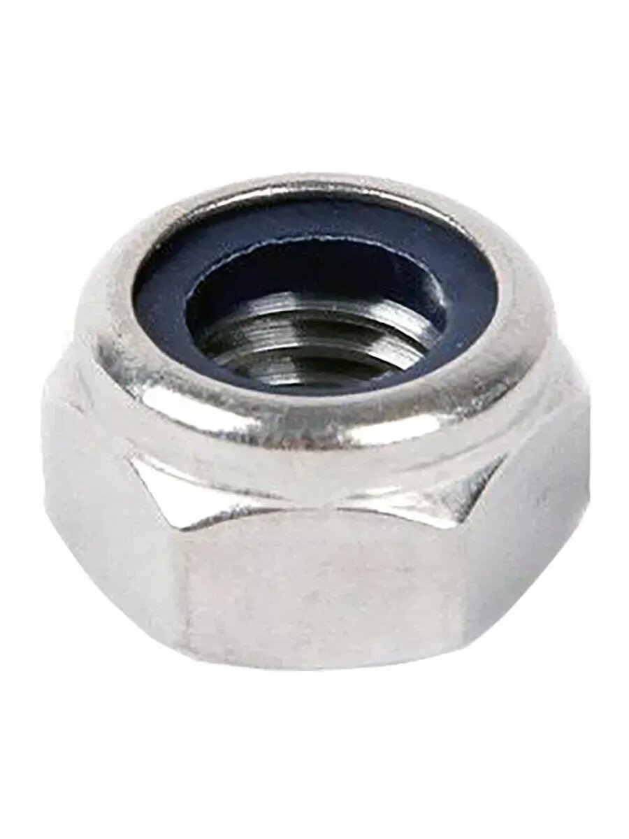 Гайка со стопорным кольцом М4 нержавеющая сталь DIN 985 STARFIX 1000 штук (SM-45457-1000)