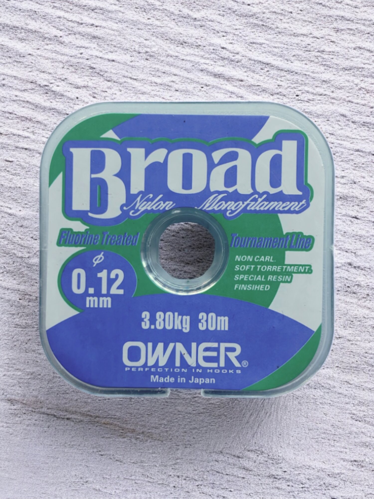 Леска Owner Broad длина 30 м диаметр 0,12 мм разрывная нагрузка 3,8 кг