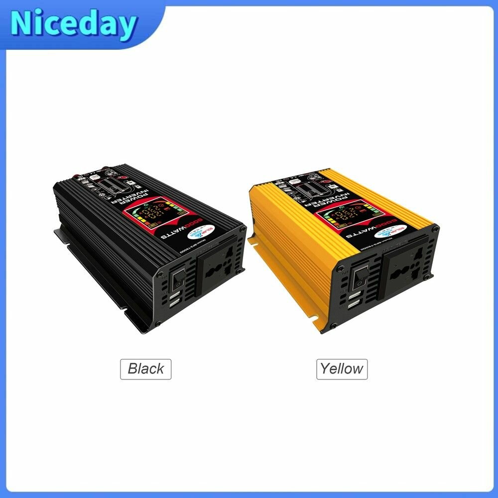 Инвертор 6000 Вт, 12V-220V, модифицированный синус, с USB