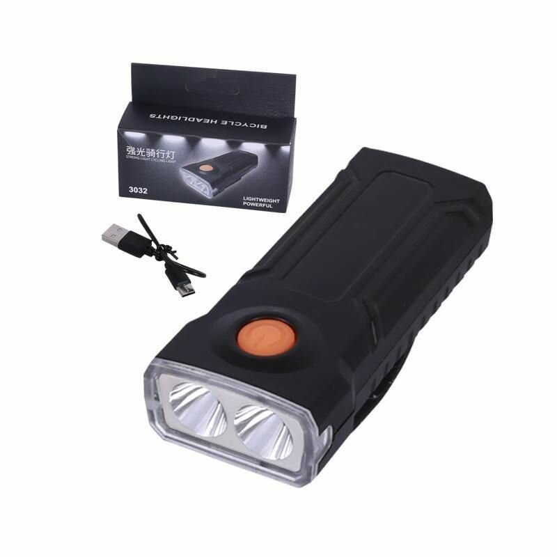 Фонарь для велосипеда передний, мощный водонепроницаемый фонарик на велосипед со встроенным аккумулятором