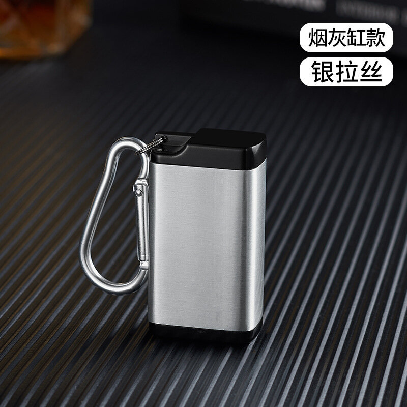 Плотная пачка из 6 сигарет, водонепроницаемый и устойчивый к давлению металлический портсигар с кольцом для ключей, выдвижной портативный ящик для хранения на открытом воздухе.