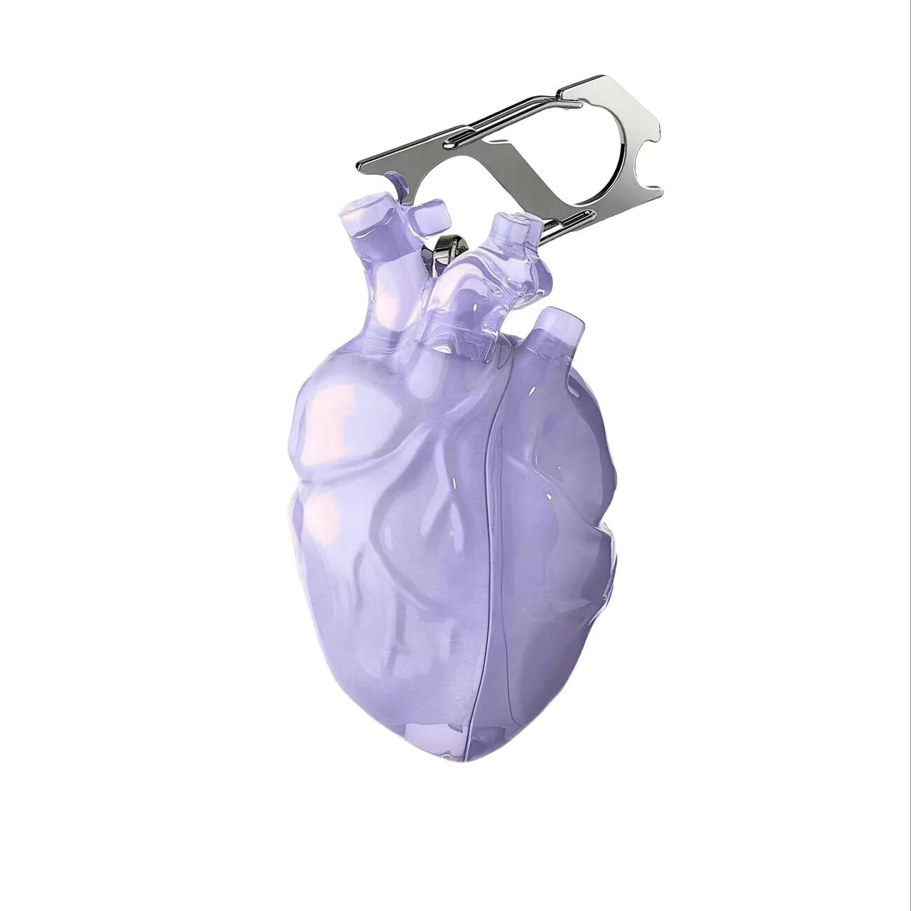 3D силиконовый чехол для AirPods pro1/2 с сердечком For Airpods pro1 2, Purple