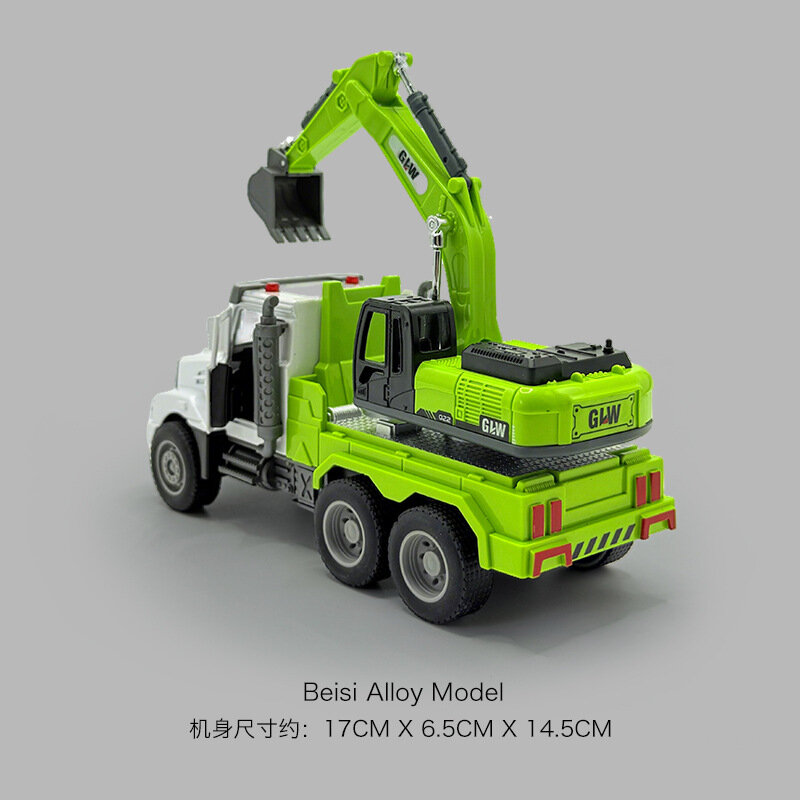 Детская игрушечная машинка-самосвал из сплава, автомобильный транспортер, самосвал, модель строительной техники, подарок для мальчика.