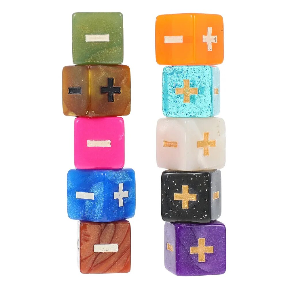 10 Штук Обучающие Кубики По Математике С Знаками Для Детей Игровые Кубики 1 6X1 6X1 6Cm