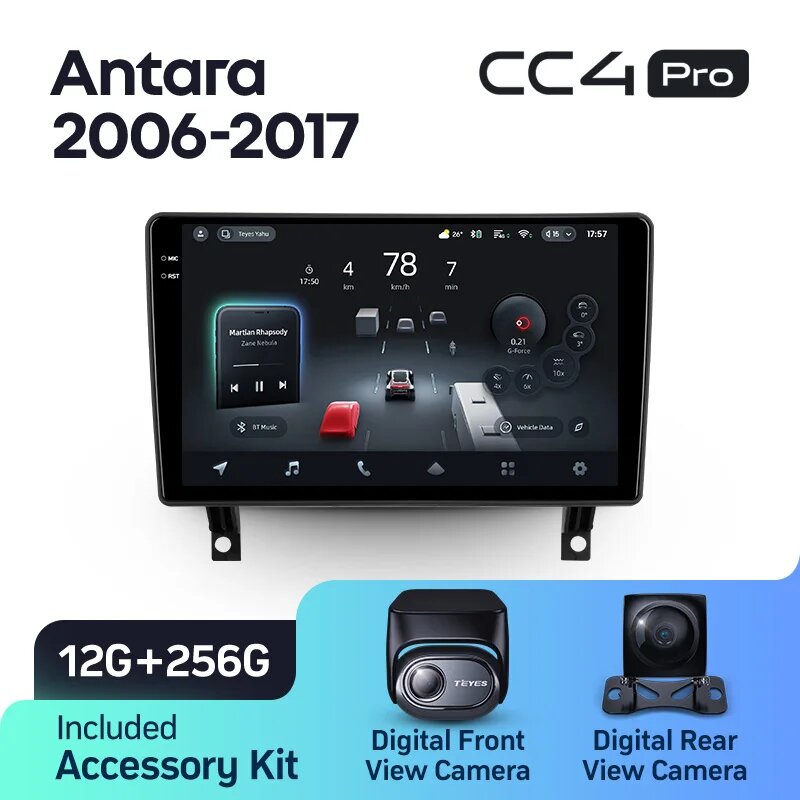 TEYES Тиайс CC4 PRO Штатная магнитола For Опель Антара С145 С105 For Opel Antara 1 2006 - 2017 автомагнитола 2 DIN DVD GPS CarPlay Android Auto мультимедиа автомобиля головное Android магнитола Antara 1 CC4PAK 256G