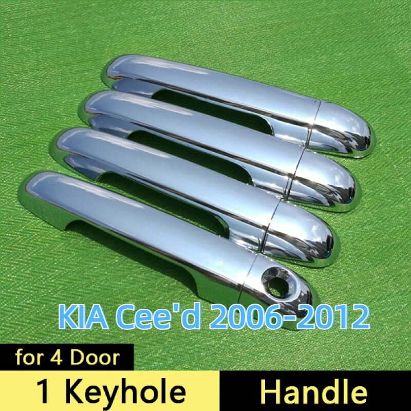 Для KIA Ceed 2006-2012 ED хромированная накладка на ручку Cee d Cee'd 2007 2008 2009 2010 2011 аксессуары наклейки Стайлинг автомобиля