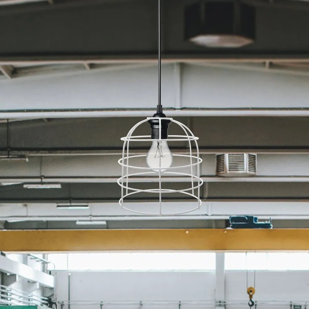 Каркас абажура защитная сетка металлическая крышка стальной провод LED заводская мастерская люстра взрывозащищенный абажур яркий винтаж