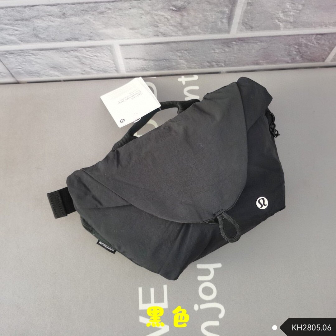 Спортивная сумка через плечо Lulu Magnetic Bag для женщин 2025 года, новая фитнес-сумка для велоспорта, нейлоновая сумка-пельмень на одно плечо