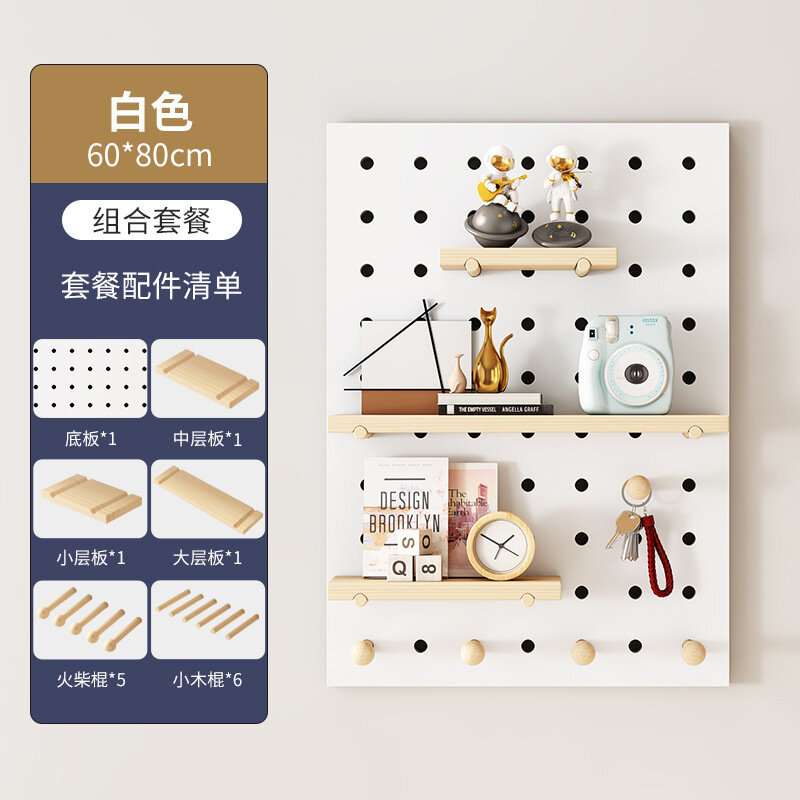 Доска для подвешивания из массива дерева, настенное украшение, перегородка, полка, фон для стола, настенная стойка, стеллаж для хранения, подвесная стойка