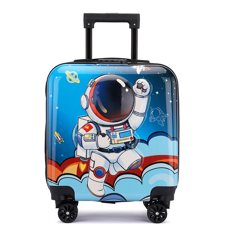 Детский чемодан для путешествий, универсальные колеса, замок с паролем, подарочная коробка