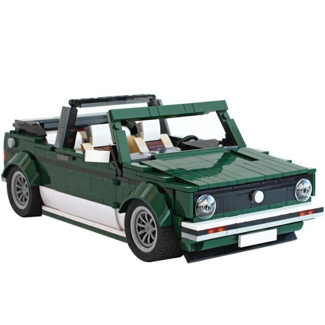 Технология блок открытый верхний гольф кирпич автомобиль модель MOC 26778 город строительный блок генератор день рождения подарок чушки блок для детей строительный кирпич (зеленый)