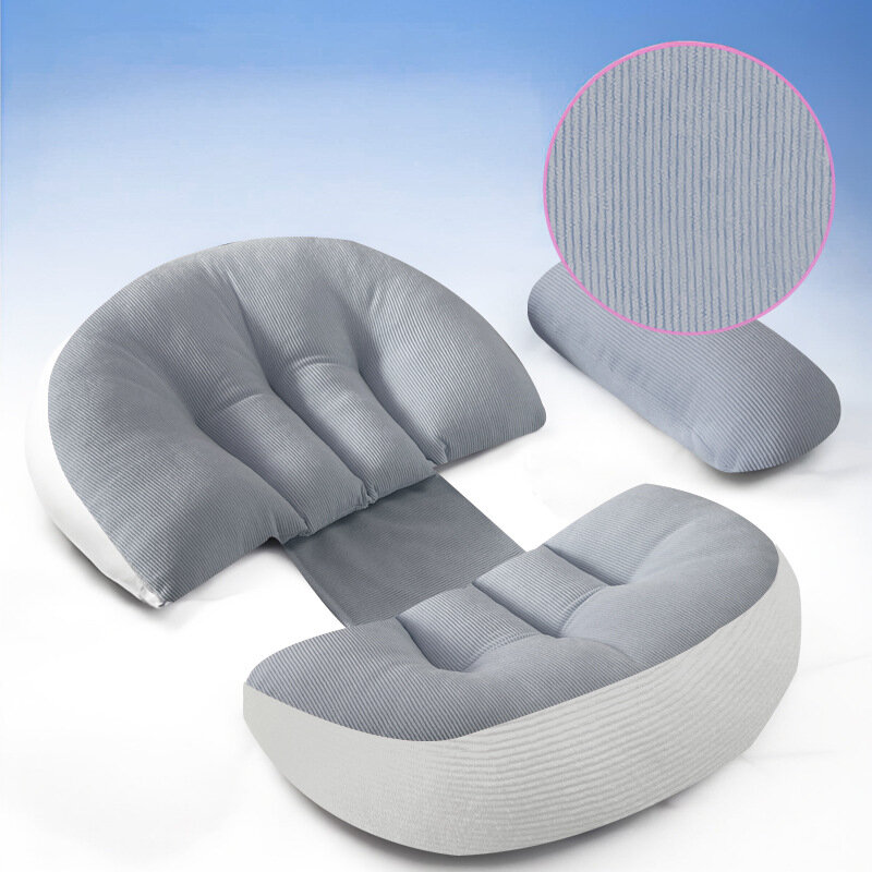 Подушка для беременных для сна на боку, подушка для поддержки живота, подушка для поясницы, средство для сна во время беременности, съемная и моющаяся, прямоугольная компрессионная подушка.