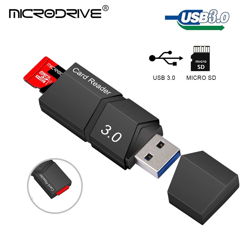 Кардридер MicroDrive USB 3.0 для Micro SD