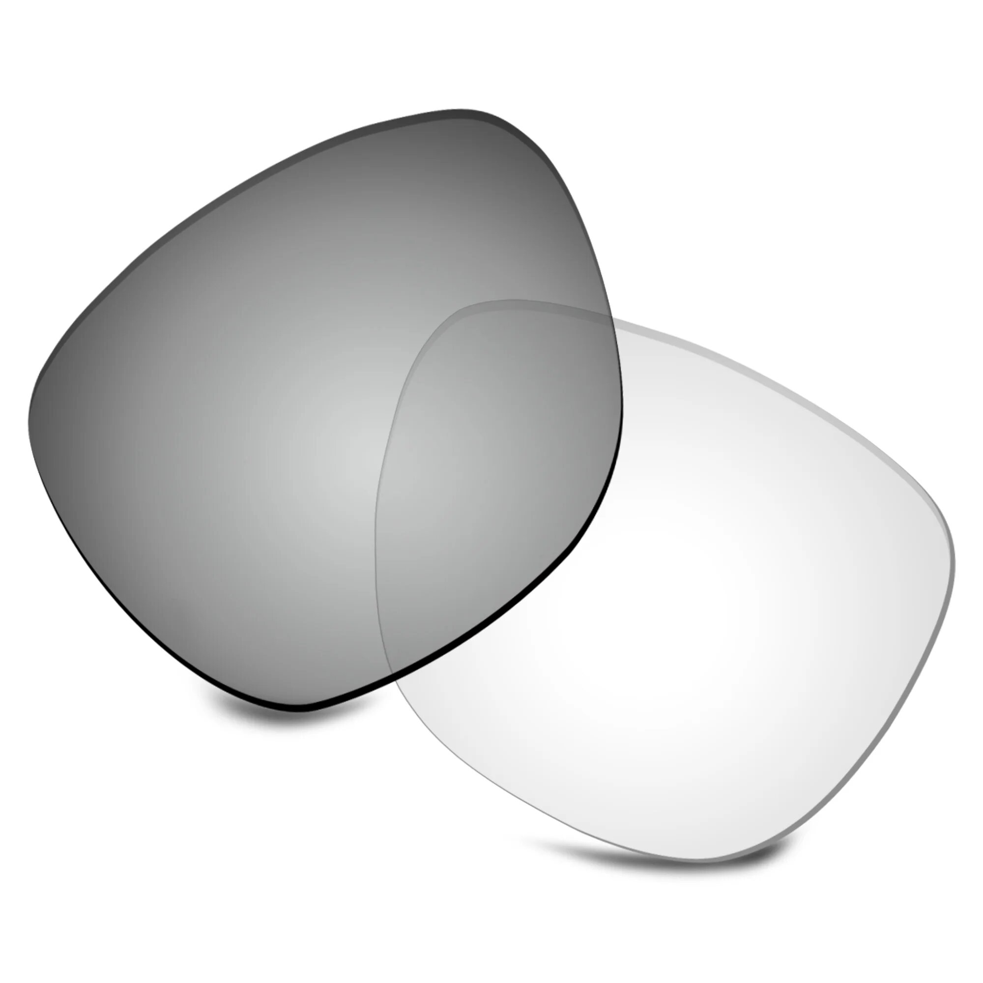 Сменные поляризационные линзы Bwake для Ray-Ban RW4012 Wayfarer Gen 2 Silver Photochromic, Серый