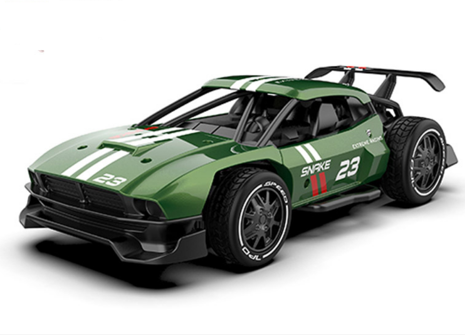 RC автомобиль 2WD 1:24 Масштаб сплава дистанционного управления автомобиль 2.4GHz высокоскоростный гоночный автомобиль вне дороги RC дрейф автомобиль автомобиль игрушка RC автомобиль для детей (зеленый)