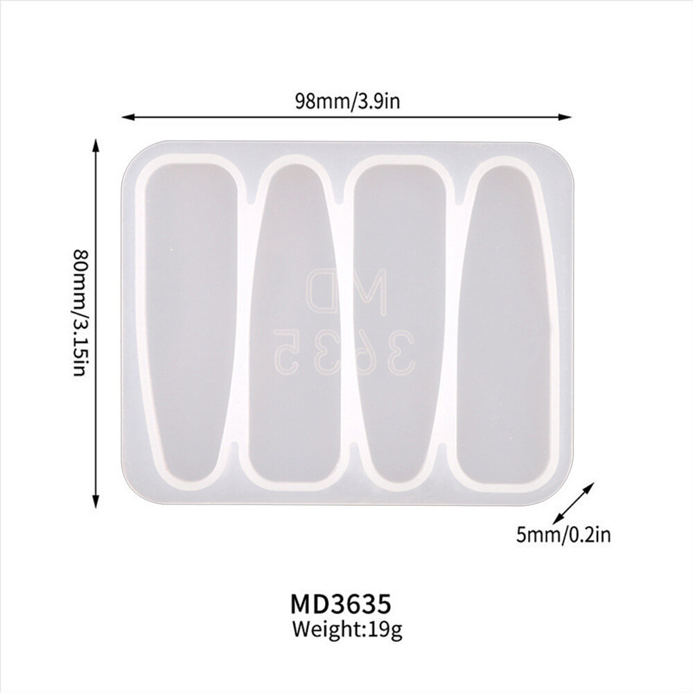 Форма для шпильки DIY Кристалл эпоксидная форма силиконовая шпилька домашние персонализированные аксессуары для волос