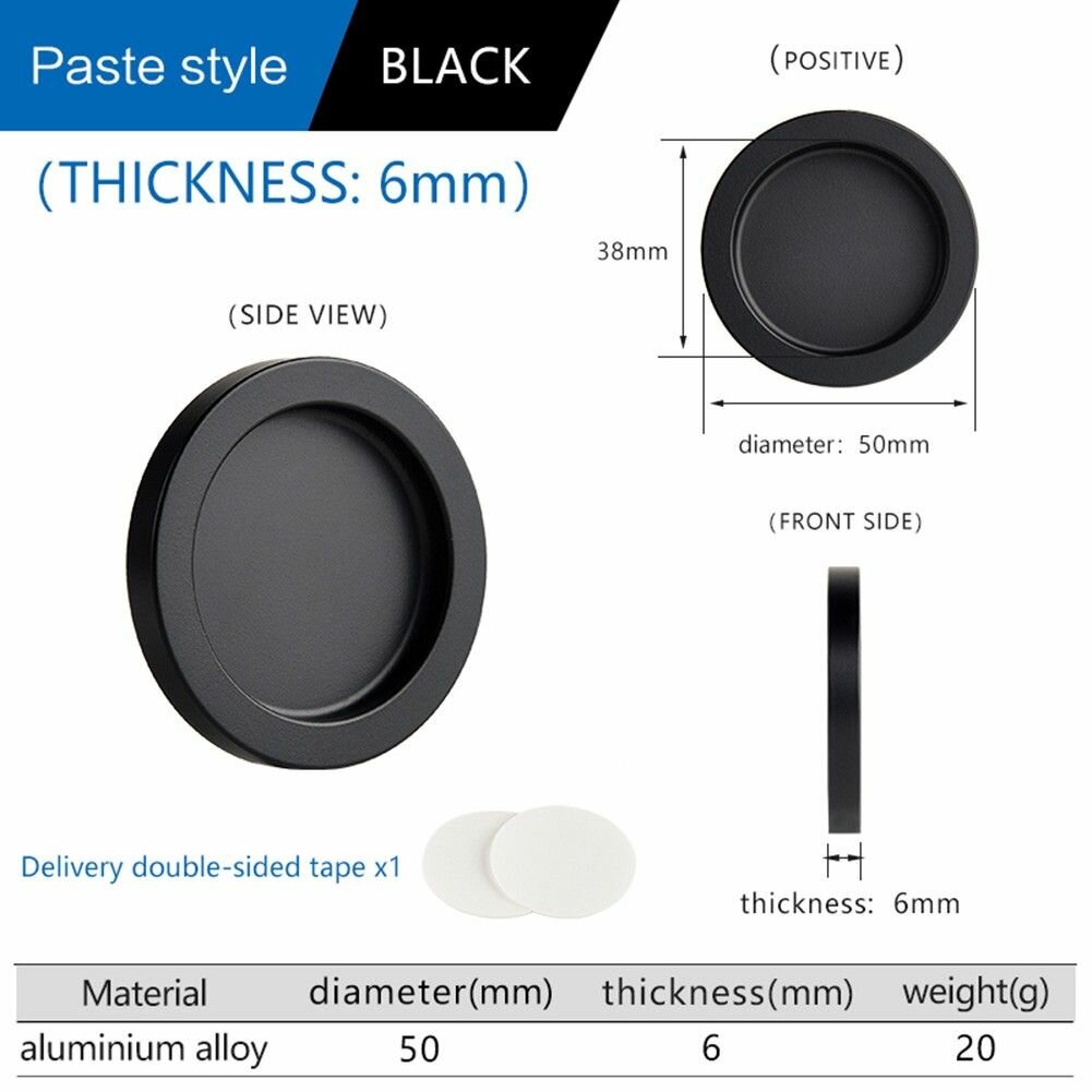 Ручка для раздвижной стеклянной двери шкафа, ручка из алюминиевого сплава для кухонной двери