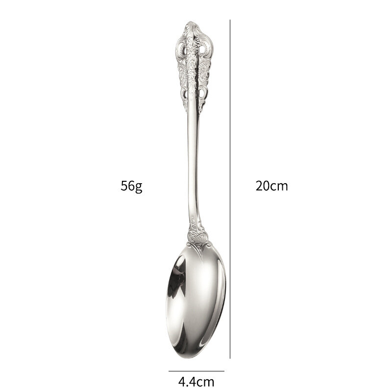 Нож и вилка из нержавеющей стали 304 в европейском стиле, винтажный Дворцовый стиль, нож и вилка для стейка в западном