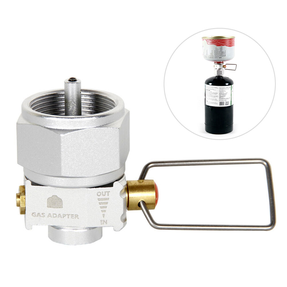 Gas Saver Plus Gas Convertor Shifter Refill Flat Tank Conversion Adapter Camping Gas Adaptor Valve, Set 1/Set 2/Set 3/Set 4, Aluminum alloy&Copper, Gas Saver Plus size 75*24mm, Adapter size 35*28mm, Propane Tank Adapter 30*28.5mm, Package weight 33-135g,