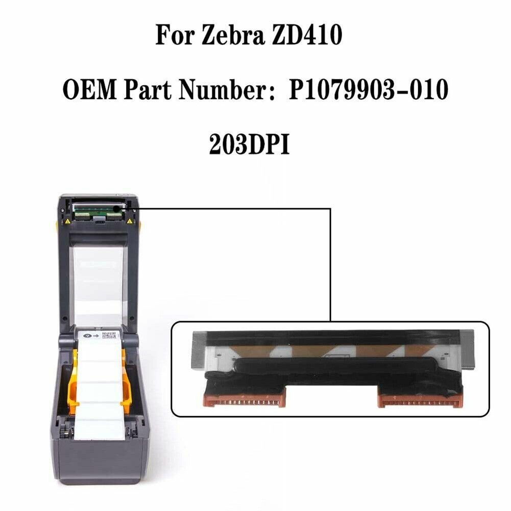 OZ-DISE Новая термопечатающая головка P1079903-010 для термопринтеров Zebra ZD410 203DPI
