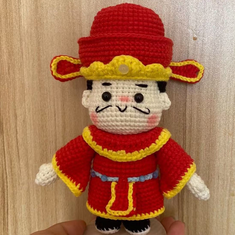 SG [Материал из хлопковой нити] Бог богатства, набор для вязания крючком, ручная работа, материал для подвески куклы, подарок для лучшего друга, брелок