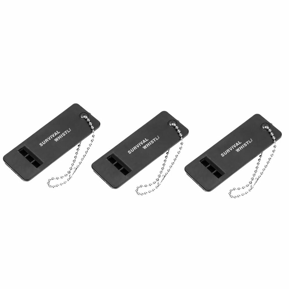Очень громкий черный свисток для выживания и чрезвычайных ситуаций.