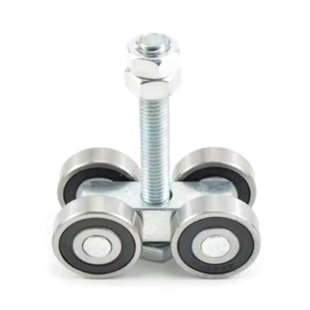 Складная дверь железная пластина стальная пластина подвесной шкив подвесной рельс аксессуары для раздвижных рельсов