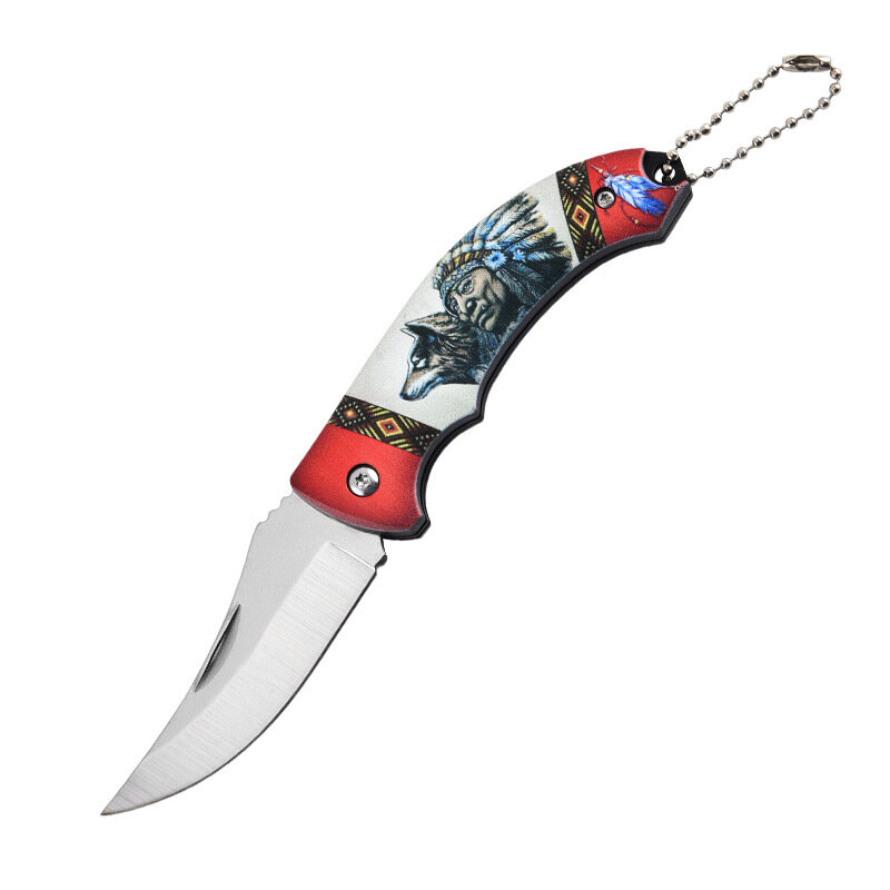 Нож для активного отдыха, складной нож с высокой твердостью 3D, миниатюрный карманный нож, нож для активного отдыха, туристическое снаряжение, нож для фруктов.