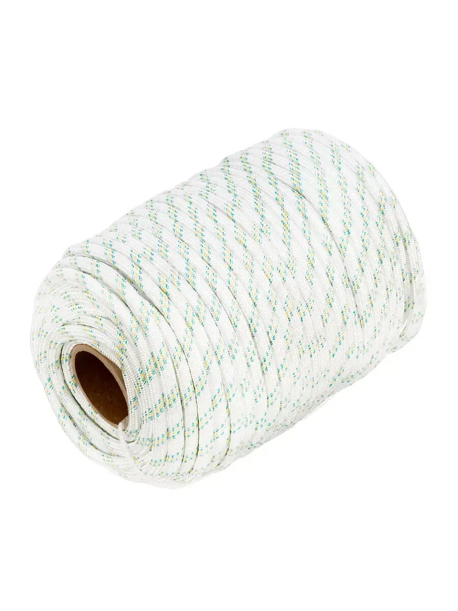 Веревка капроновая (фал), 12 мм, 100 м, СИБРТЕХ 93972