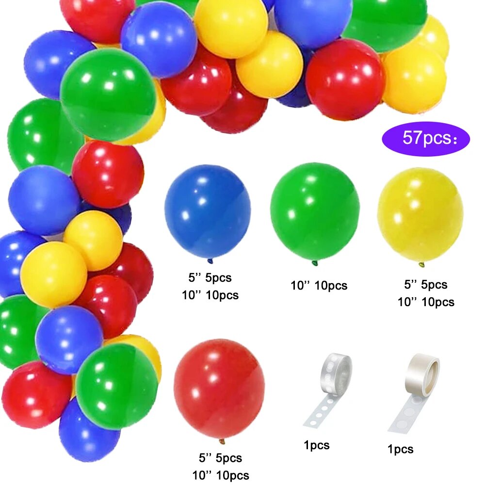 Воздушные шары для праздника Цирк Set 57pcs