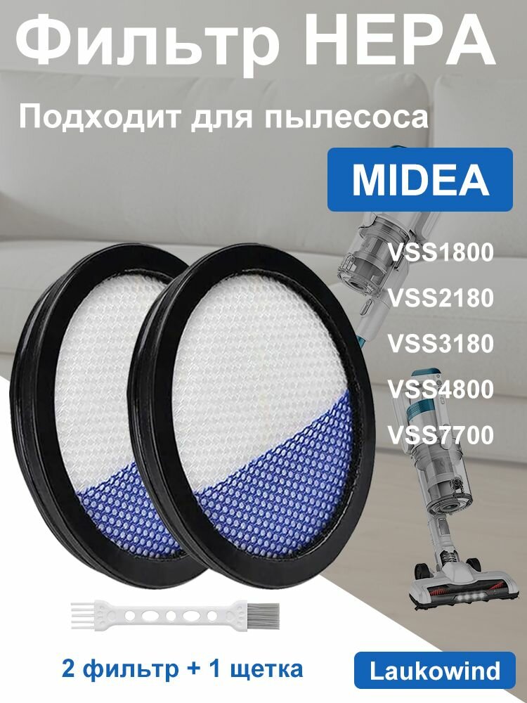 Моторный фильтр для пылесосов Midea VSS1800, VSS2180, VSS3180, VSS4800, VSS7700