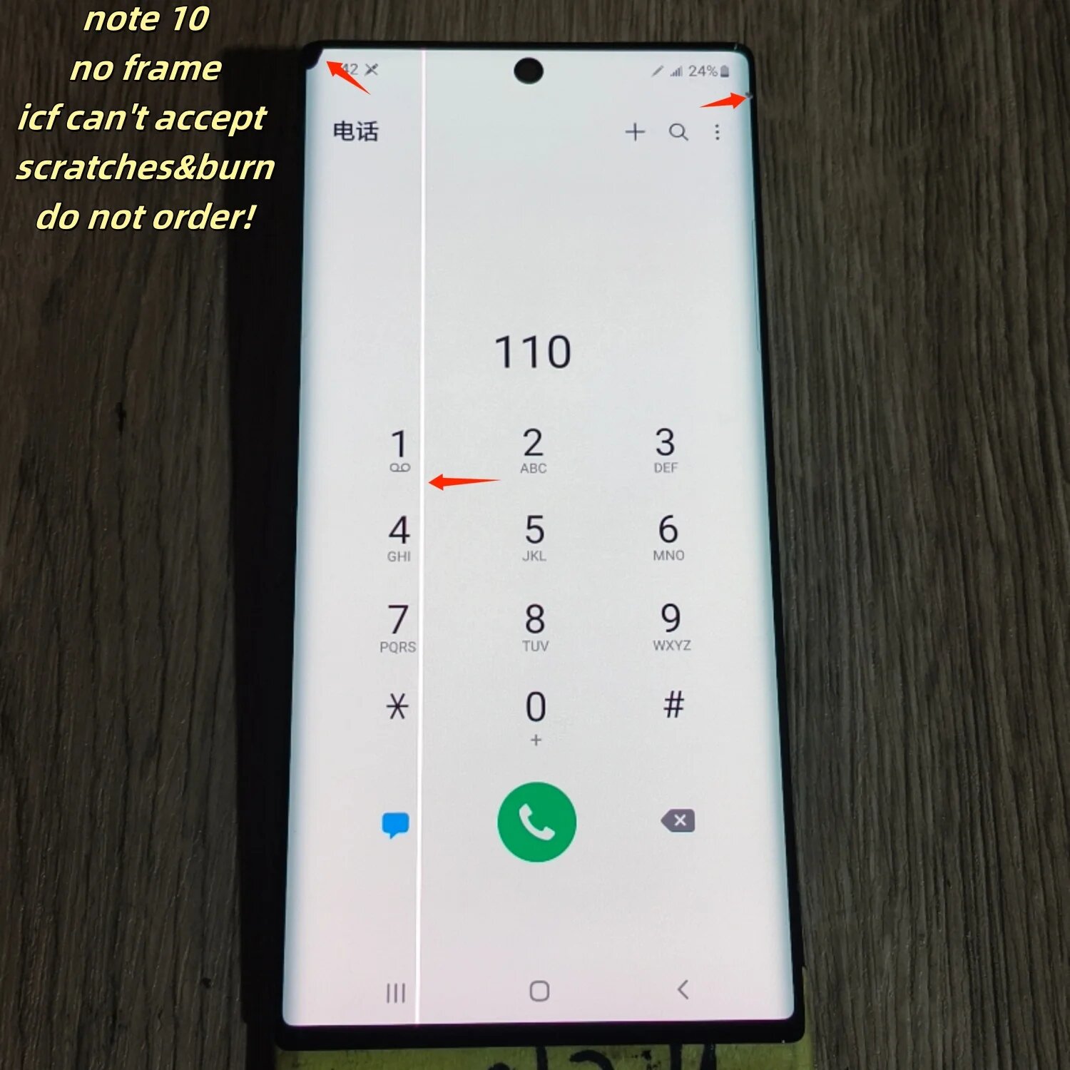 Протестировано Super AMOLED с черной точкой для Samsung Note 10 N970 N970F N970DS ЖК-дисплей с сенсорным экраном в сборе, запасная часть