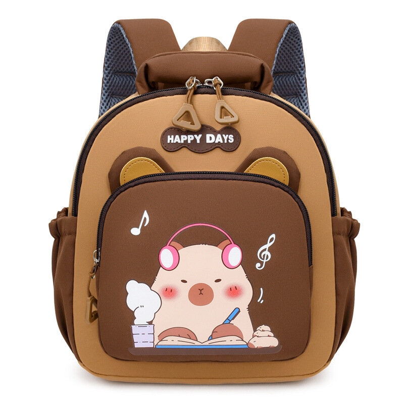 2026 Новейший рюкзак для детского сада с капибарой, рюкзак для девочек, новый мультяшный детский рюкзак, большой объем для школьников