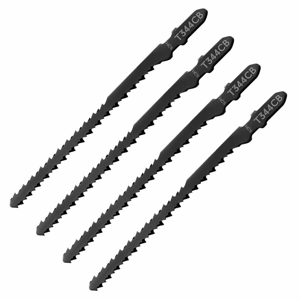 Набор из 4 двусторонних полотен для ножовки, подходящих для различных материалов, таких как фанера и ПВХ