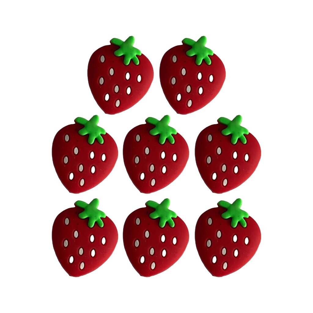 Прекрасный Клубничный Гаситель Вибрации Теннисных Ракеток Гибкие Силиконы Поглощают Удары для Ракетбола