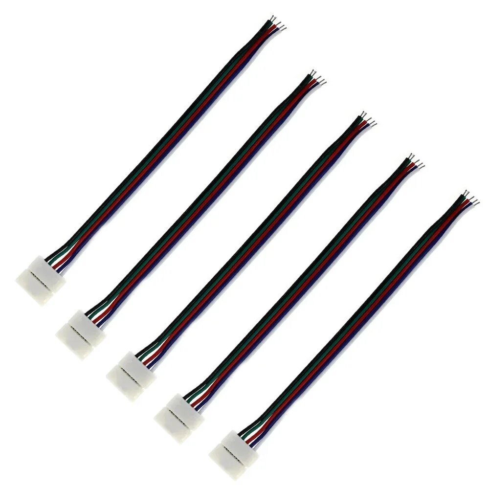 5 штук разъемов для светодиодной ленты 5050, 5P-10mm, A Cable