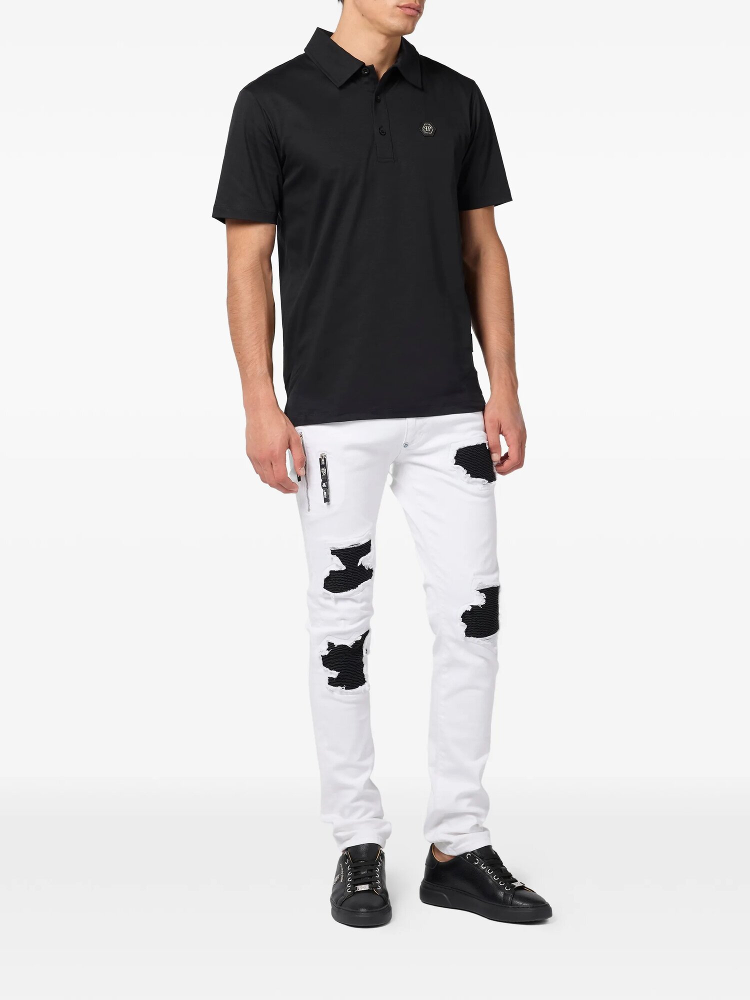 Рубашка PHILIPP PLEIN, размер S, black / black — фото 1
