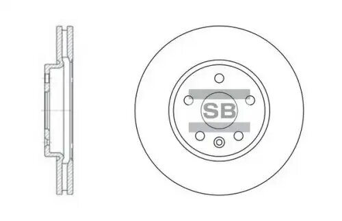 Диск тормозной передний Chevrolet Aveo/Cruze 1.2-2.0CDi, Opel Astra J 1.4-2.0CDTi 09>