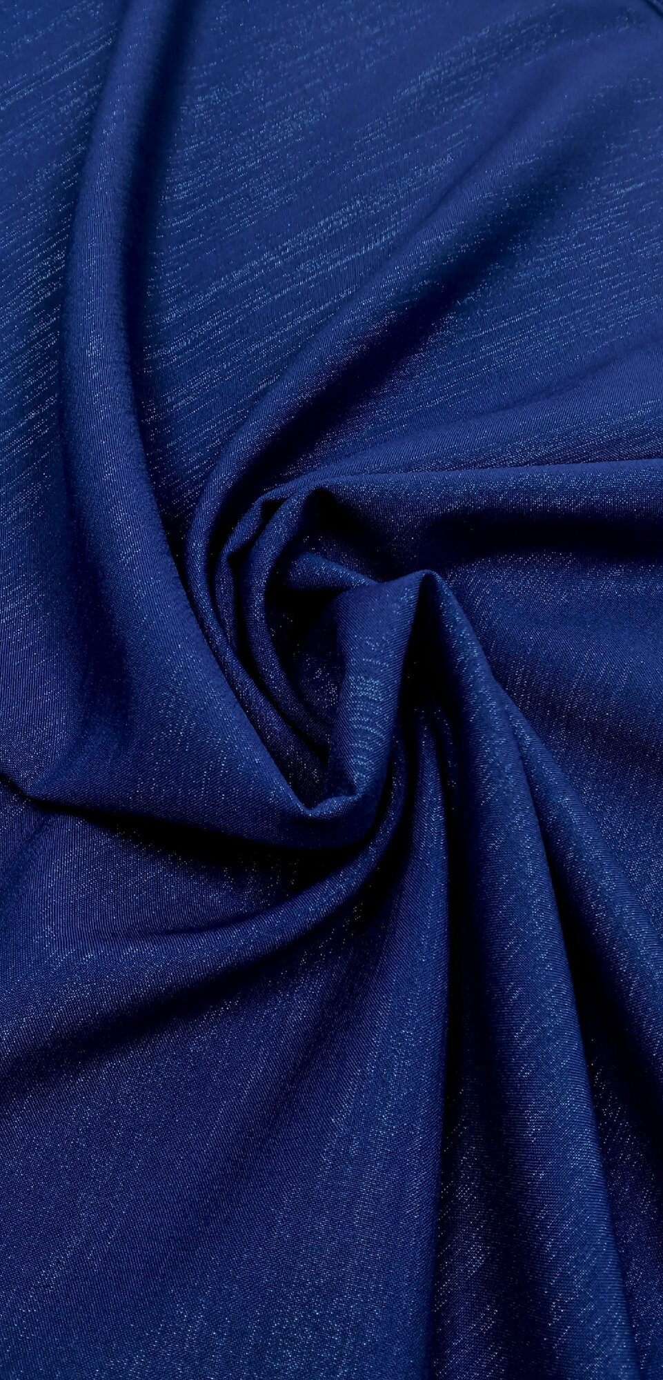 Ткань Габардин стрейч (95%полиэстер, 5%эластан), цвет темно-синий