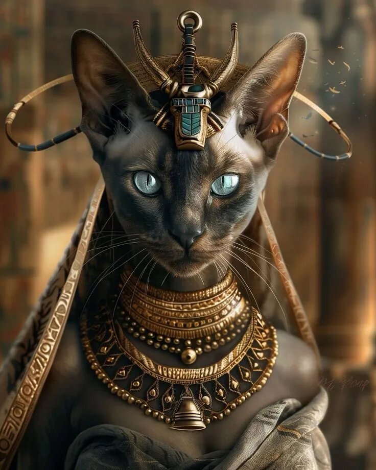 Алмазная Мозаика "сфинкс, Кот" 40*50 См, Безрамная, Идеальна Для Дома, Украшения, Подарков.