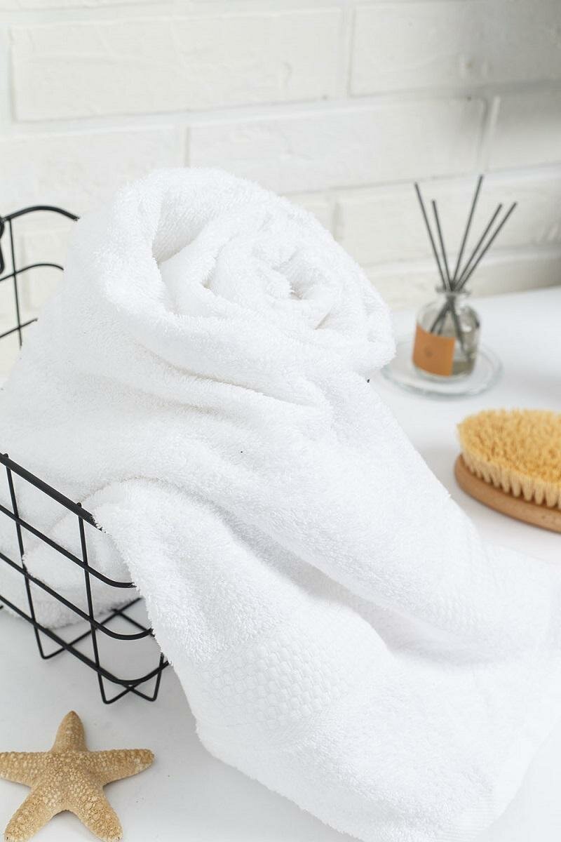 Полотенце махровое 70Х140 Г/К белый б-текс