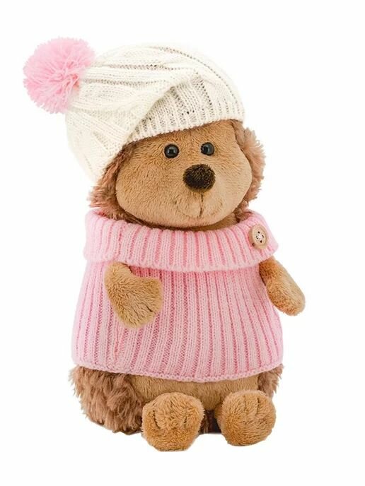 ORANGE TOYS Игрушка Ежинка Колючка в шапке с розовым помпоном, 15 см