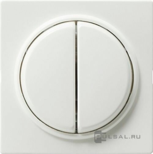 Накладка с клавишами Gira двухклавишный пластмасса белый