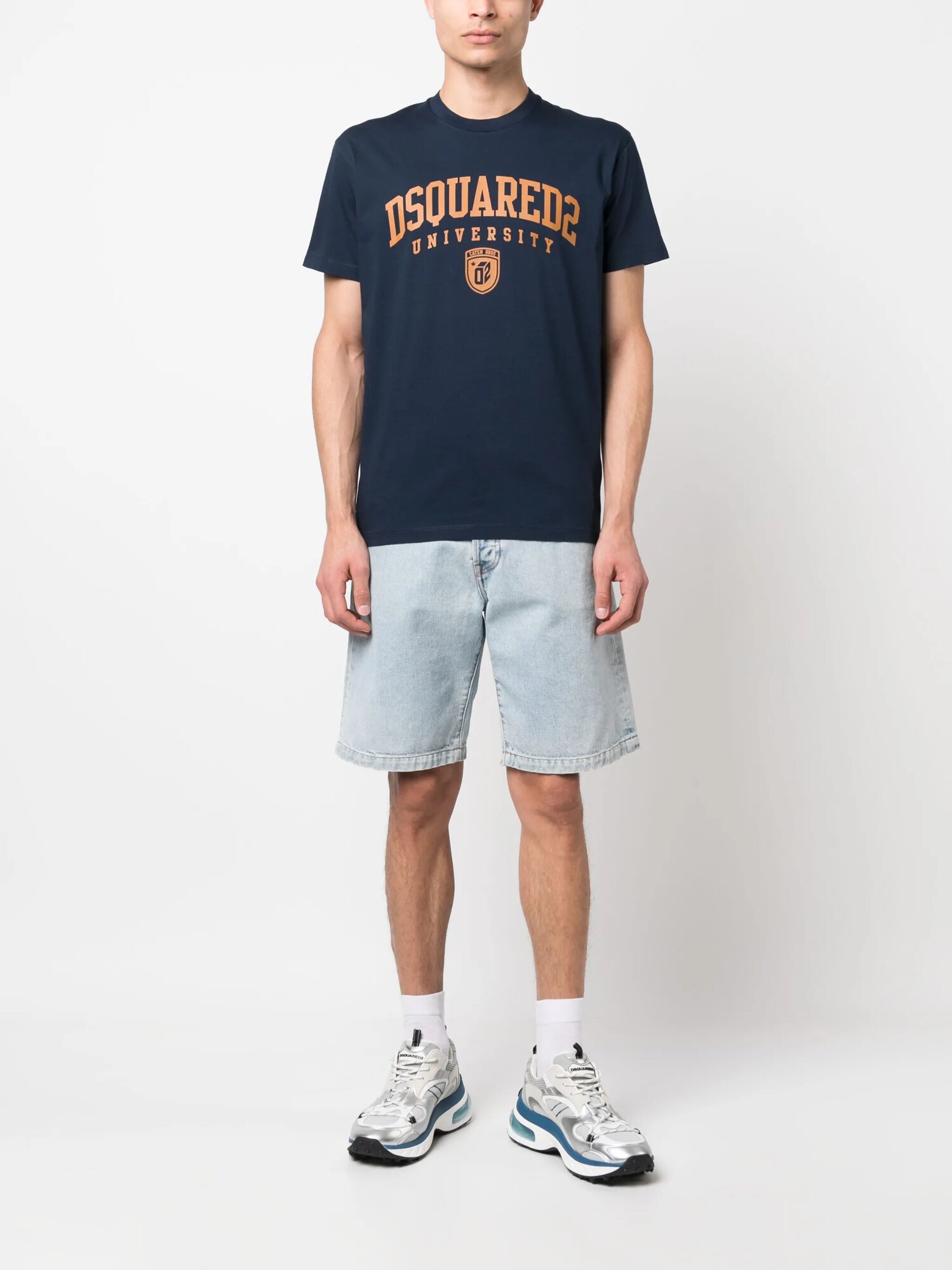 Футболка DSQUARED2, размер S, синий — фото 1